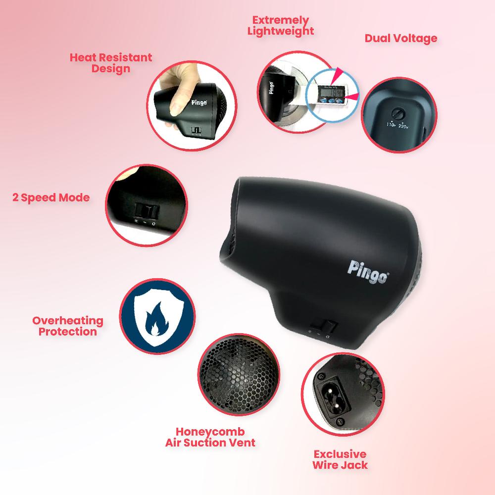 TRAVEL Qmini Ultra-Light Hair Dryer – Pingo Philippines